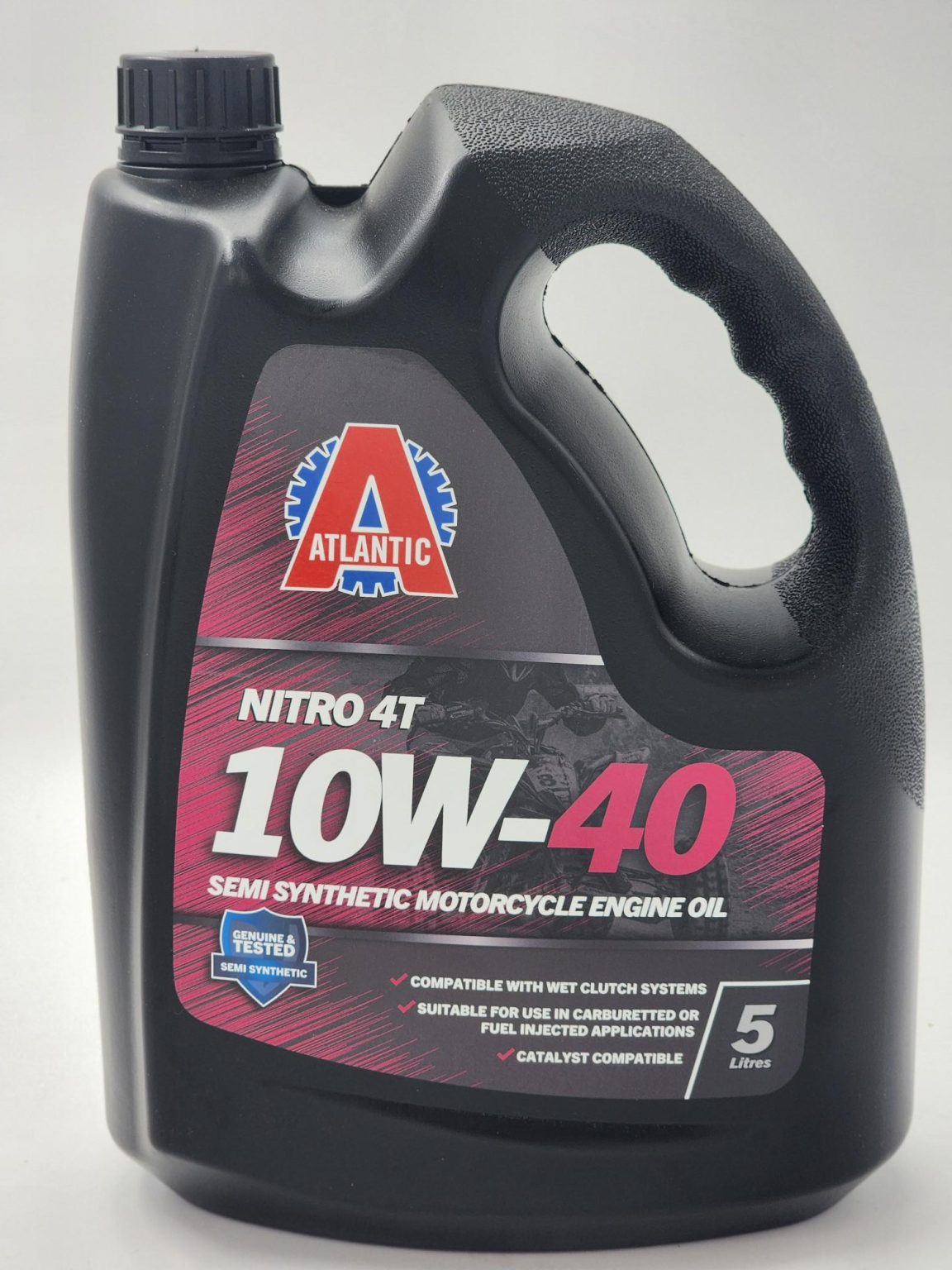 Atlantic Oil Nitro 4T 10w-40 5 Litre Bottle – Sprint Lubricants