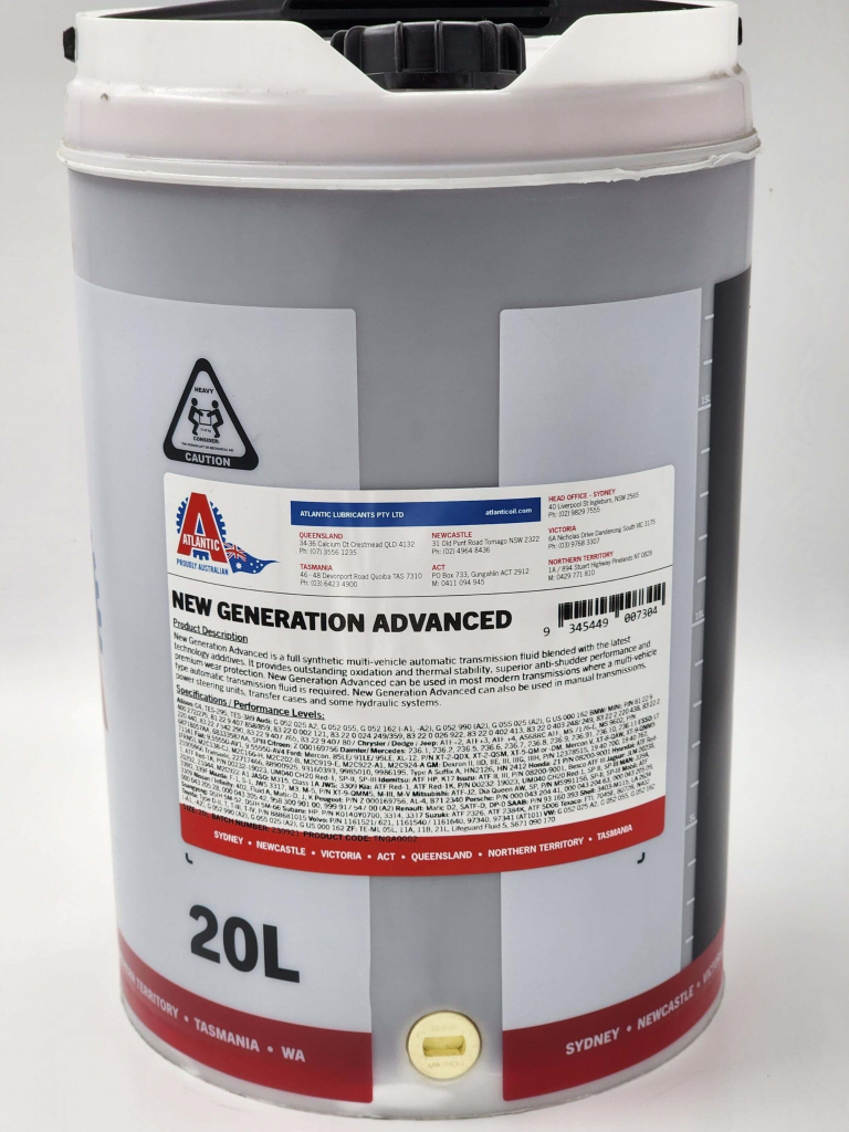 Atlantic Oil New Generation Advanced 20 Litre Drum – Sprint Lubricants